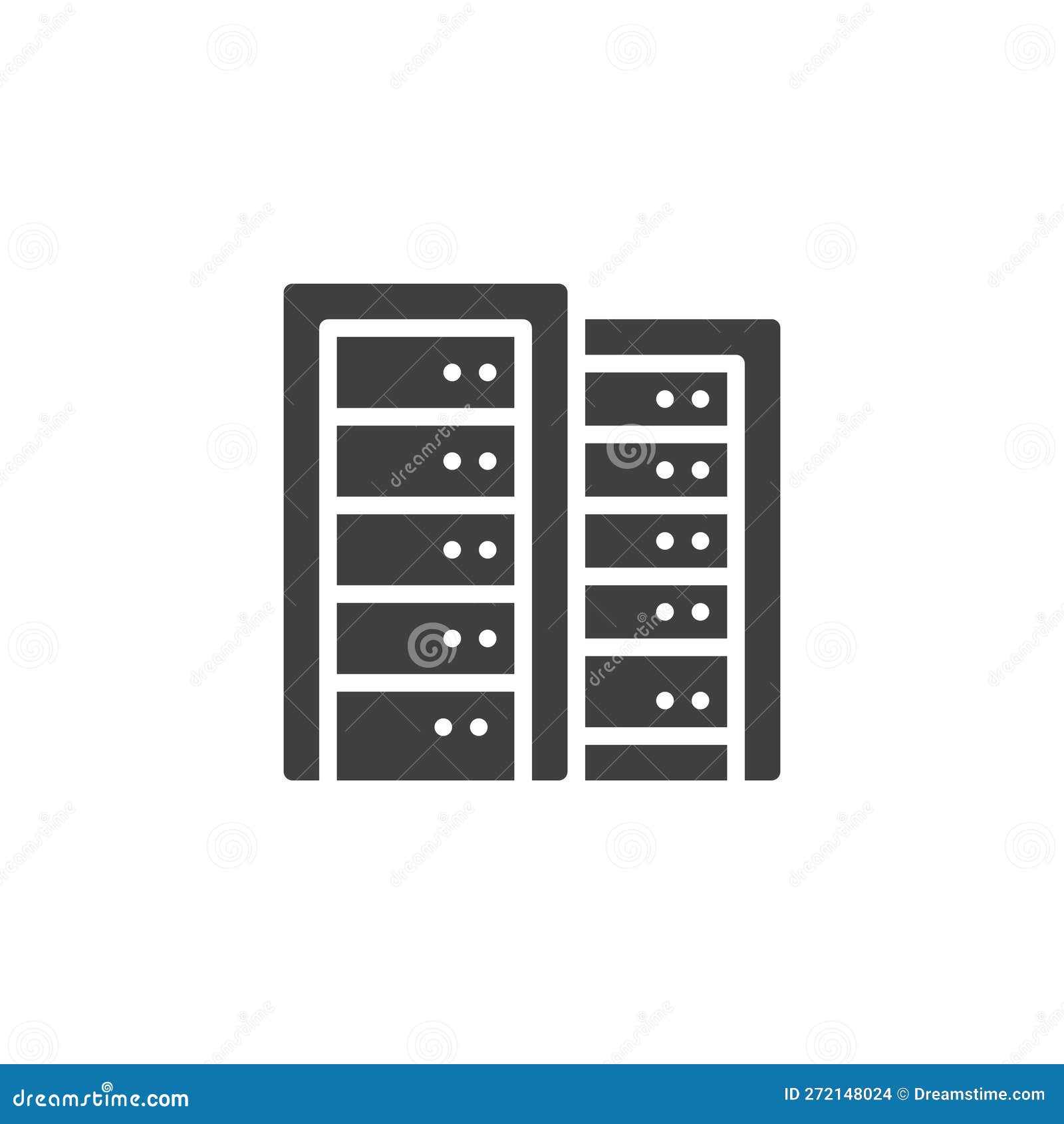 Data center vector icon stock vector. Illustration of single - 272148024