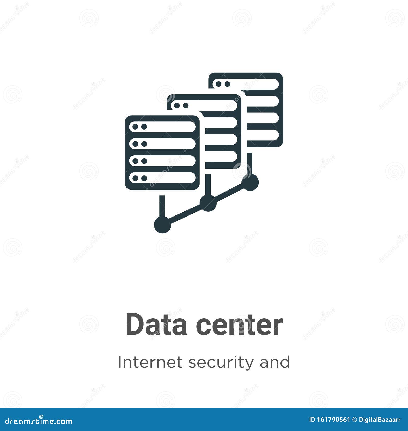 Secure Data Center Icon