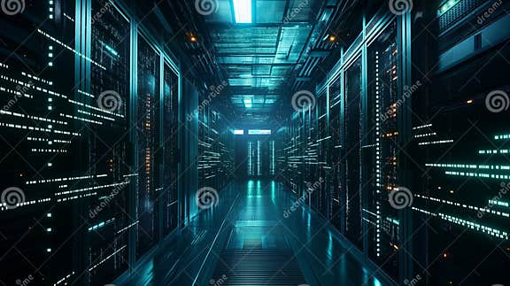 Data Centers Filled with Rows of Servers with Blinking Lights Stock ... Data Centers Filled with Rows of Servers with Blinking Lights Stock ...