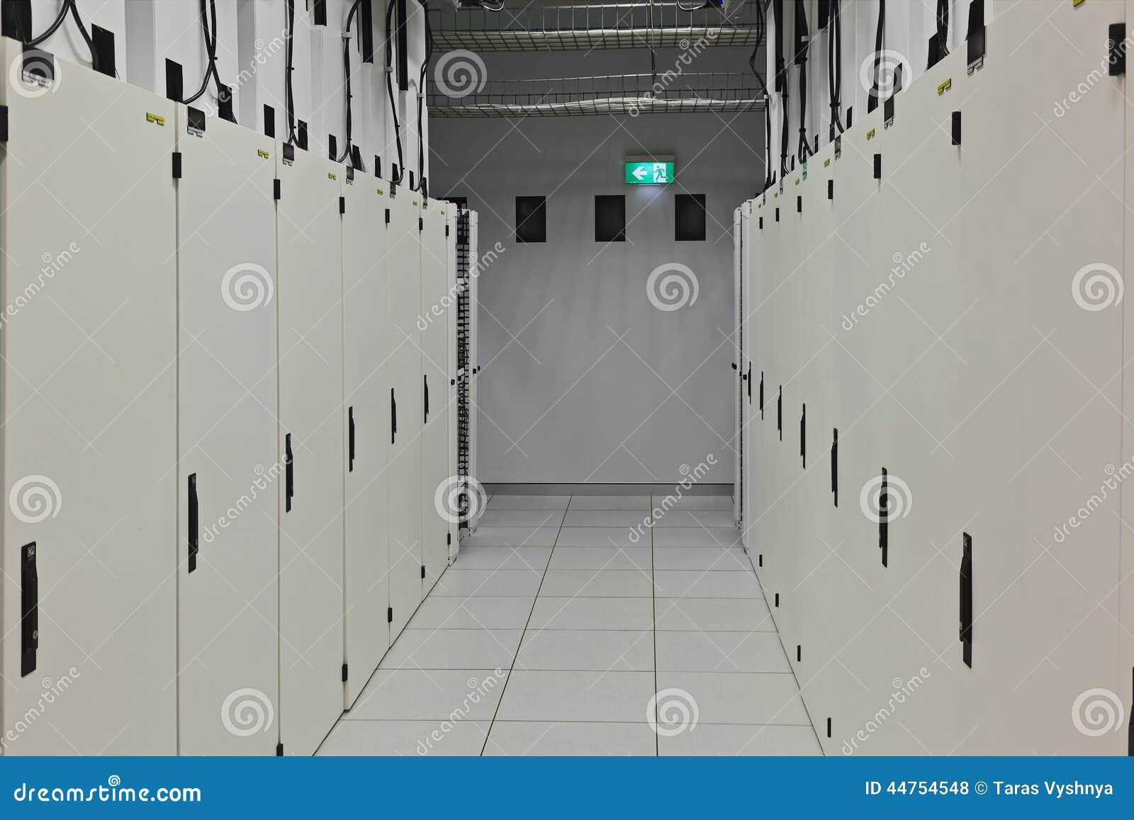 Data Centre Data Hall Doors Stock Photo - Image of frame ...