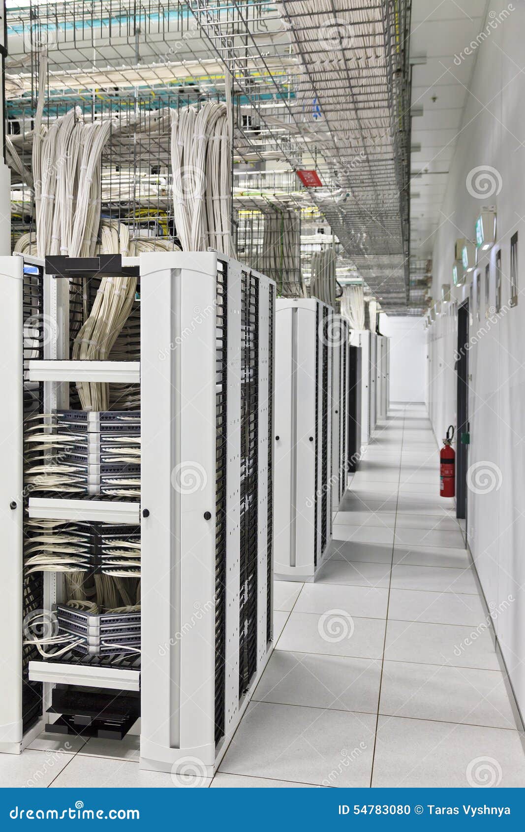 Data Centre Half walkway stock photo. Image of rack, equipment - 54783080