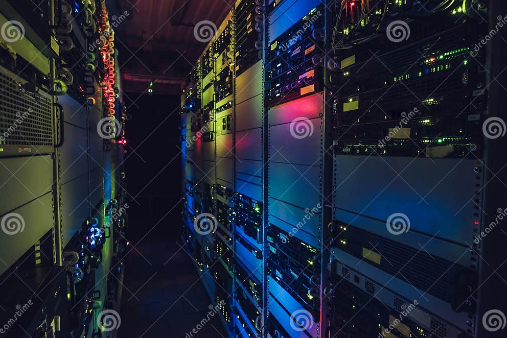 Data centre interface stock image. Image of information - 104995925