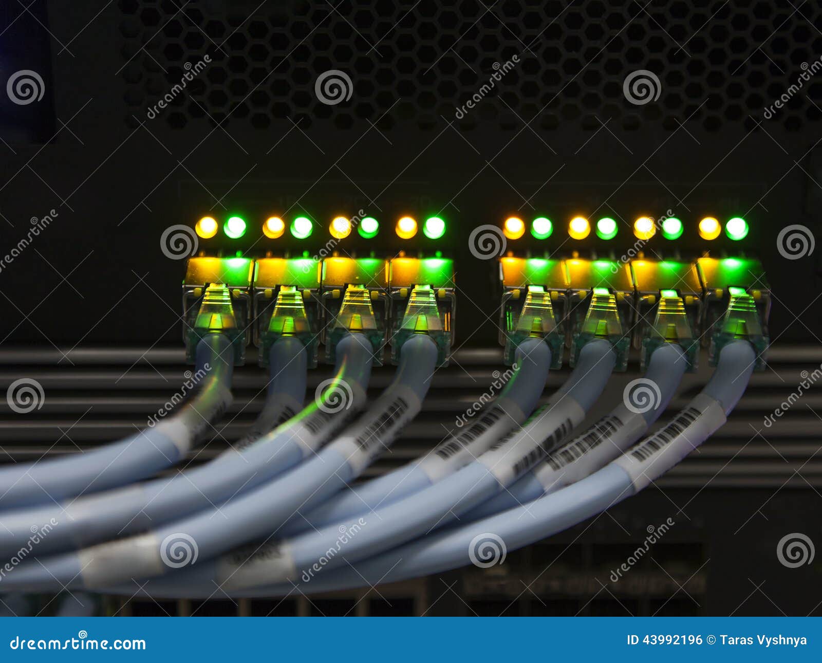 Data Centre Patches lights stock photo. Image of information - 43992196