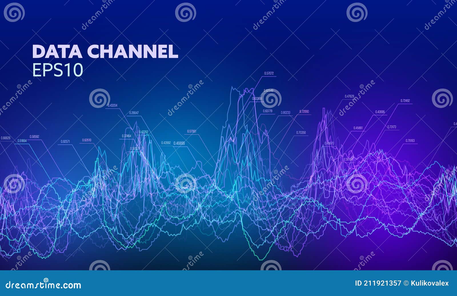 Data Channel Vector Background. Financial Vector Background. Finance ...