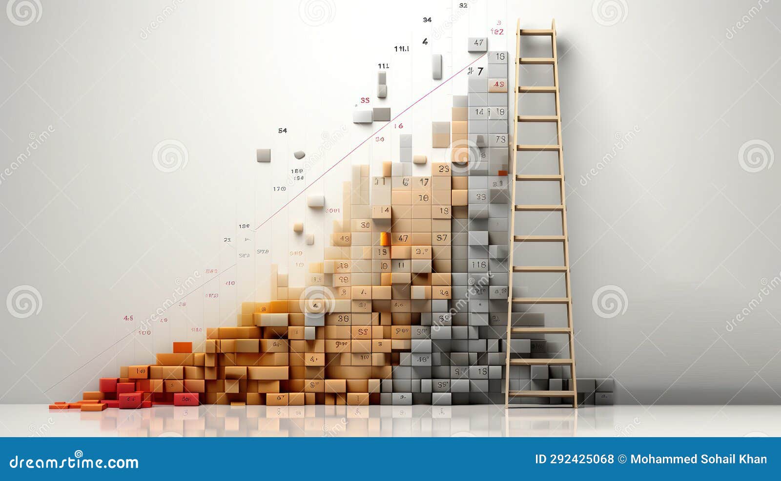 A Data Chart or Graph Where Each Bar or Data Point Forms a Rung of an ...