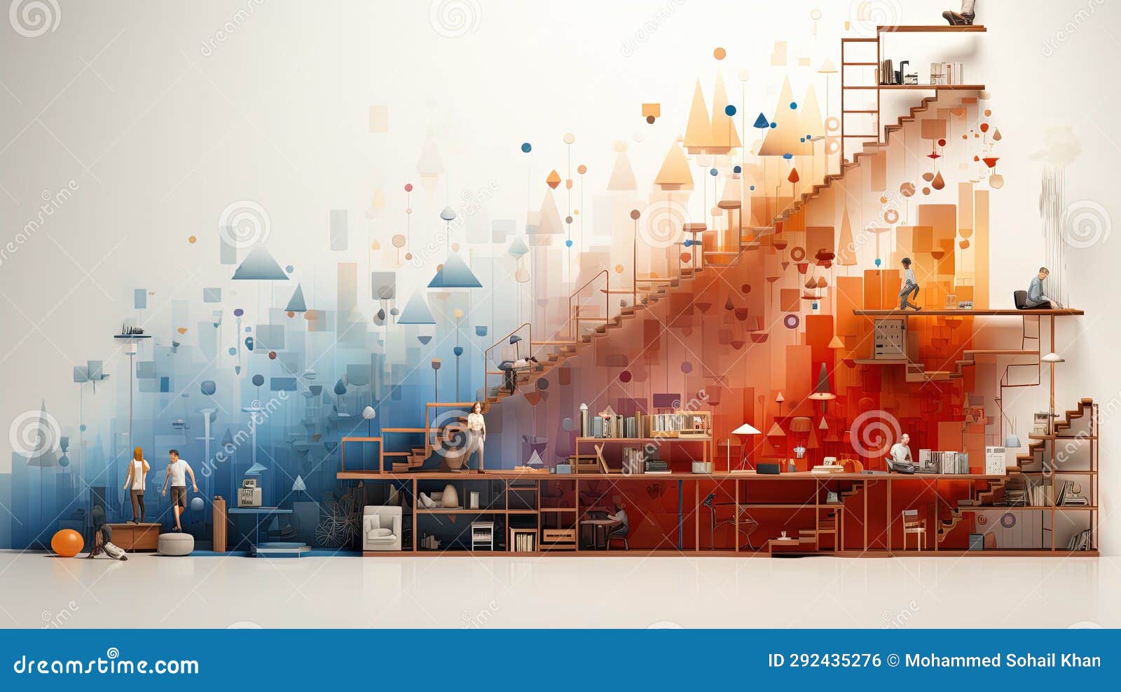 A Data Chart or Graph Where Each Bar or Data Point Forms a Rung of an ...