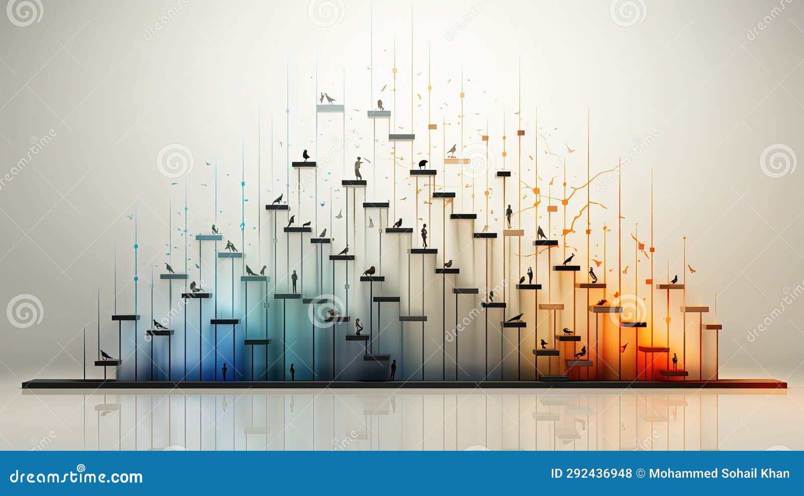 A Data Chart or Graph Where Each Bar or Data Point Forms a Rung of an ...