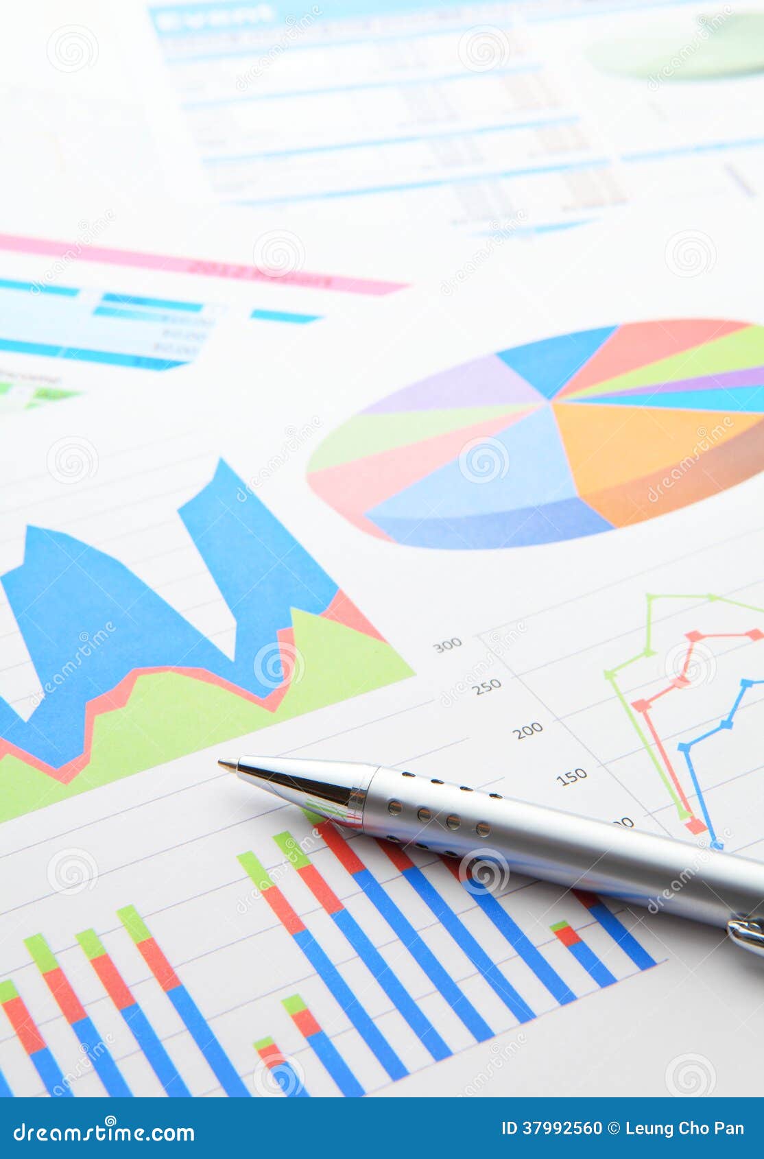 Data chart and pen stock photo. Image of investment, marketing - 37992560