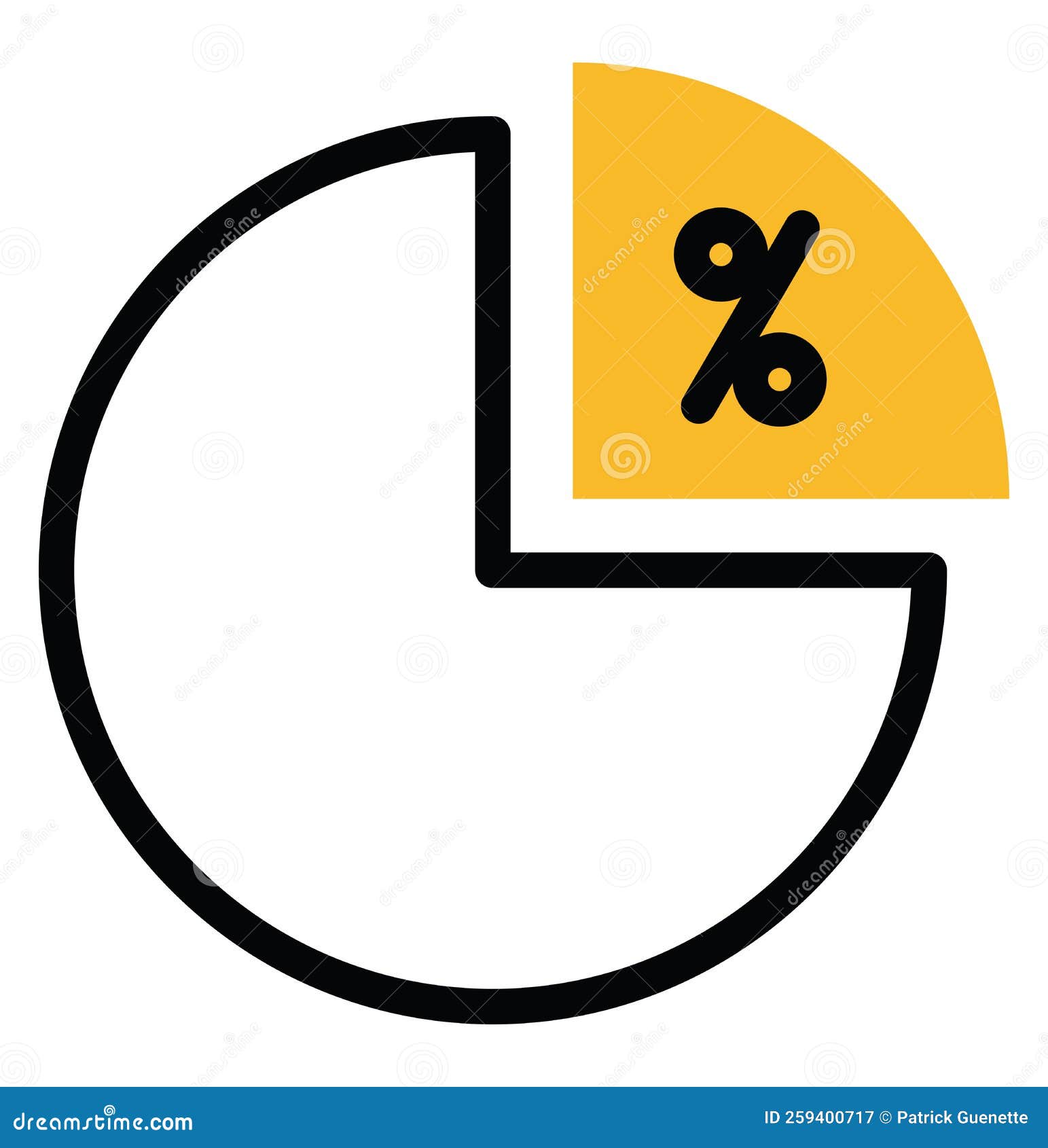 Data chart percent, icon stock vector. Illustration of information ...