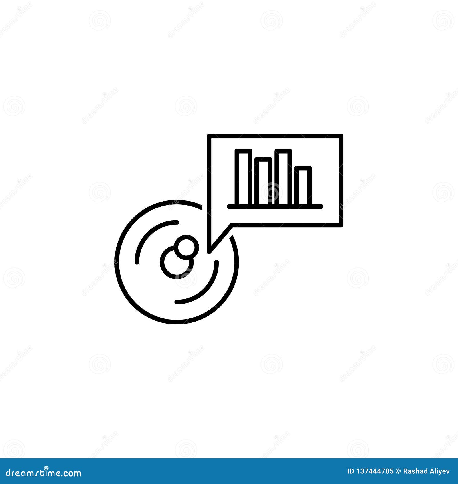 Data, Chart, Visualization Icon. Element of Technological Data Icon for ...