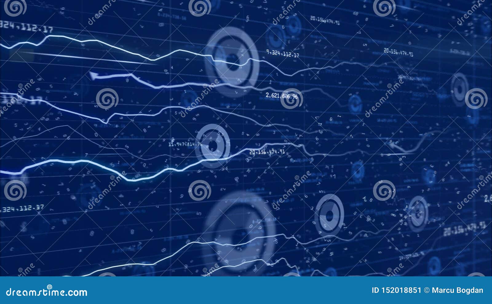 Data and charts evolution. stock video. Video of graph - 152018851