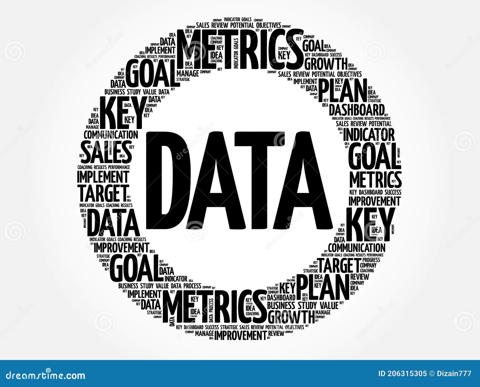 Data circle word cloud stock illustration. Illustration of operation ...