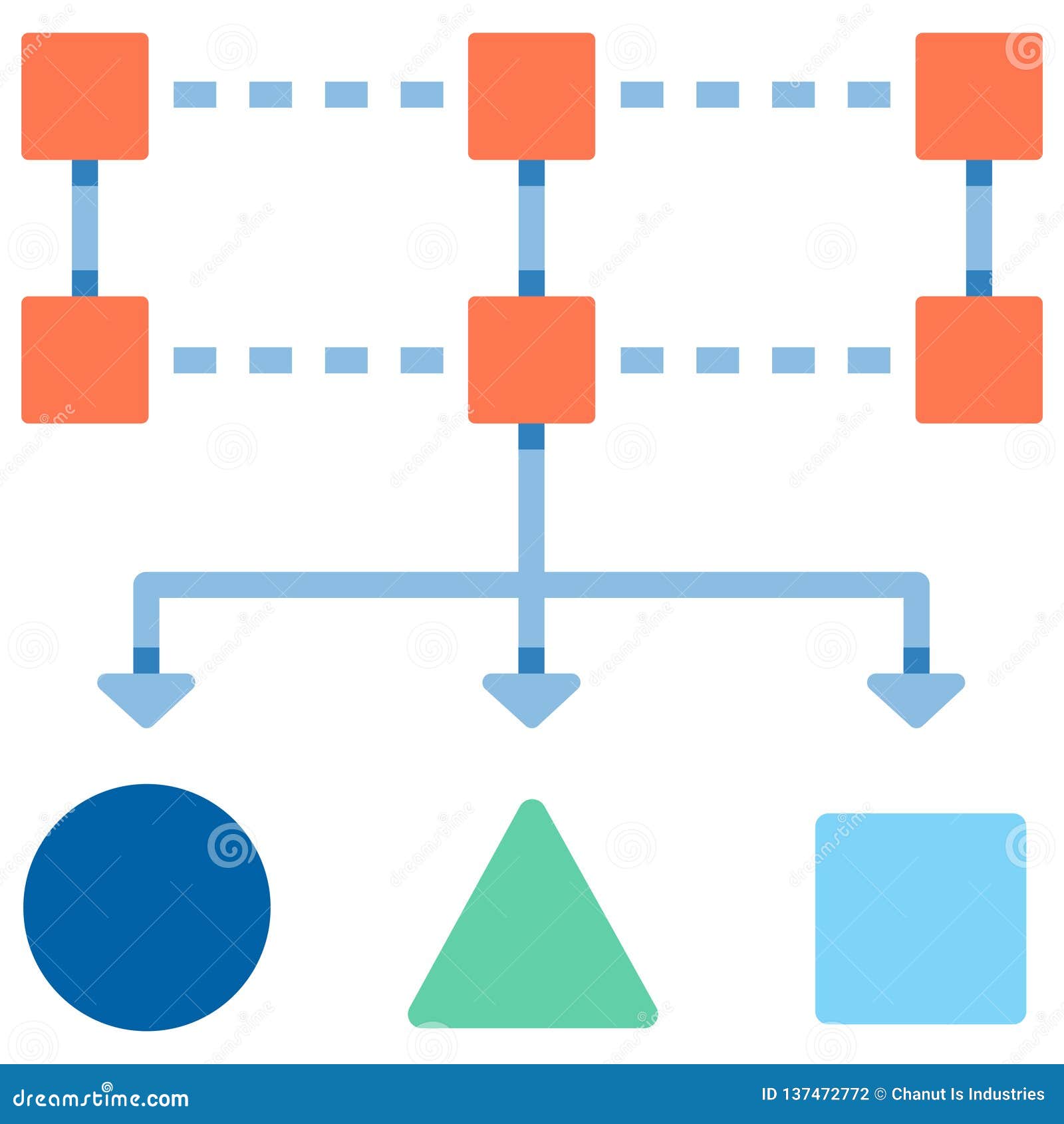 Data Classification Solid Illustration | CartoonDealer.com #137473254
