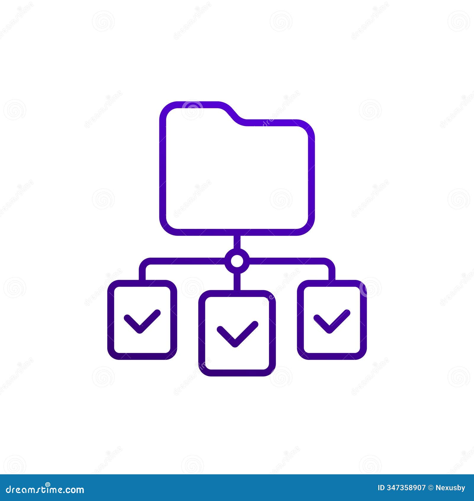 Data Classification Solid Illustration | CartoonDealer.com #137473254