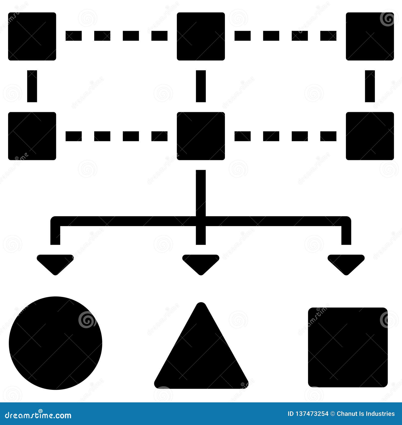 Data Classification Solid Illustration Stock Vector - Illustration of ...