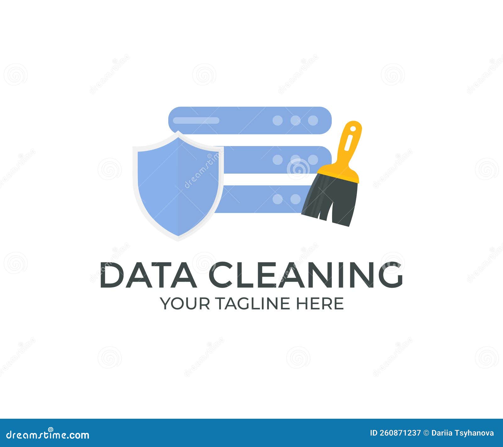 Data Cleaning, Filled Data Cleaning Logo Design. Software, Service ...