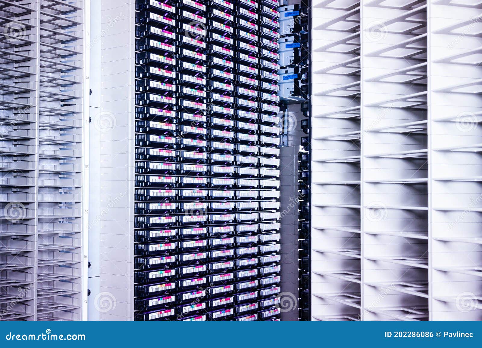 Data Cloud Hardware with Hard Drives Stock Photo - Image of equipment ...