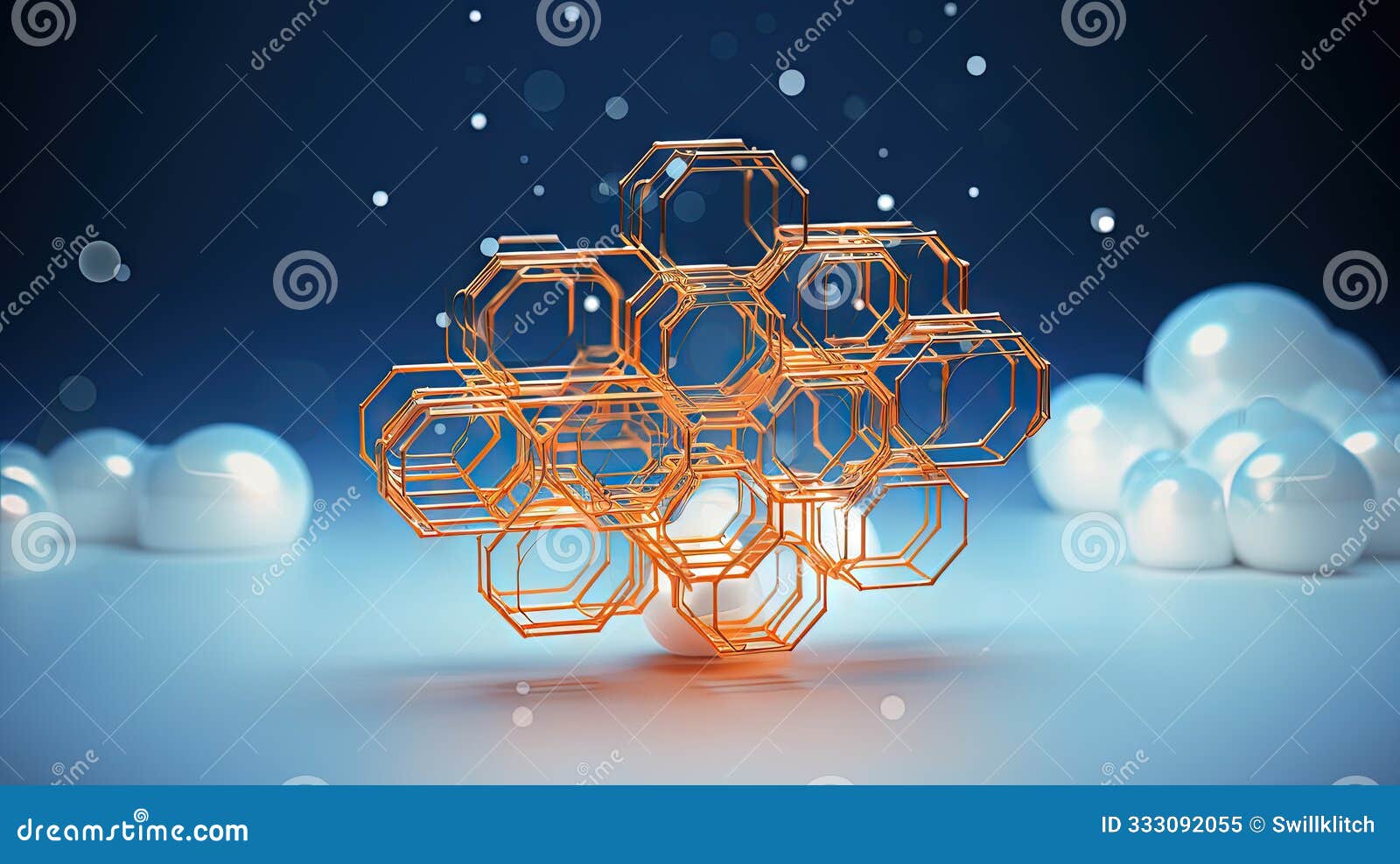 Data Cloud Structure Concept with Digital Technology Cloud Sign for ...