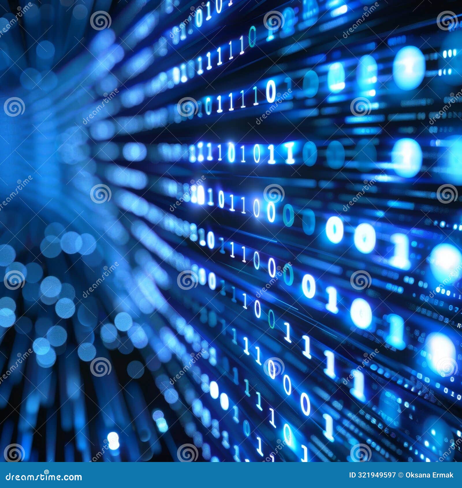 Data Code Binary Background, Digital Binary Data on Computer Screen ...