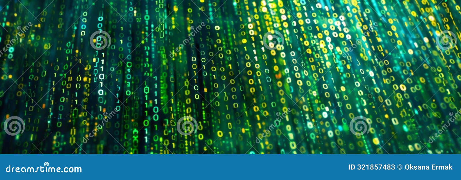 Data Code Binary Background Digital Binary Data On Computer Screen Matrix Pattern Cyberspace