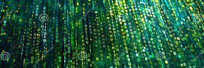 Data Code Binary Background, Digital Binary Data on Computer Screen ...