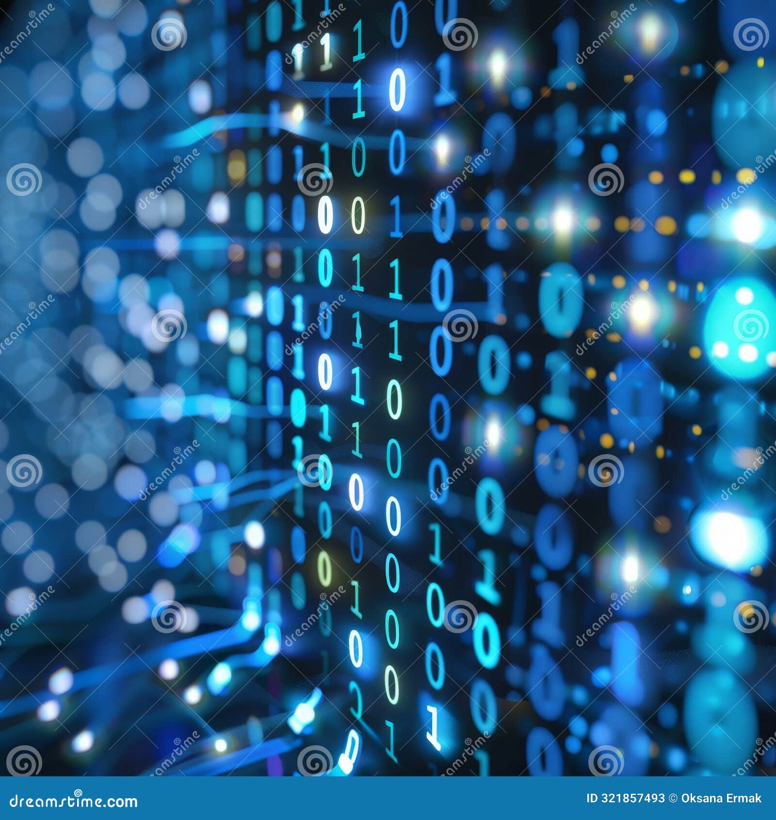 Data Code Binary Background, Digital Binary Data on Computer Screen ...