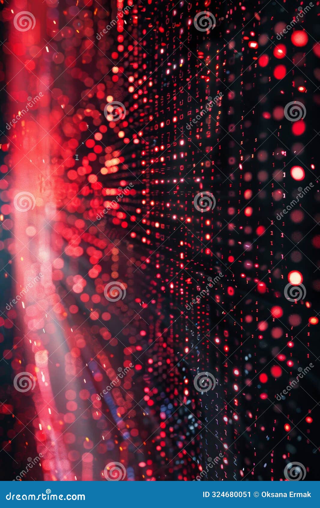 Data Code Binary Background Digital Binary Data On Computer Screen Matrix Pattern Cyberspace