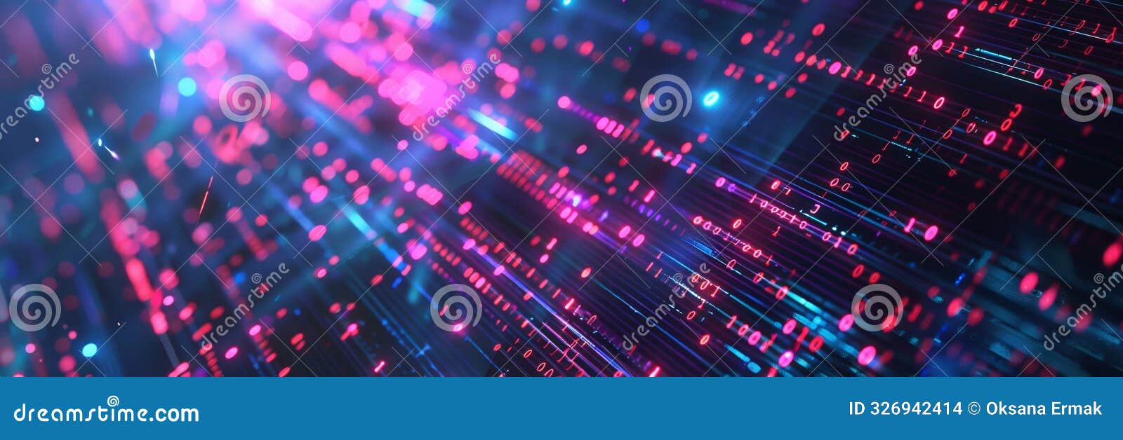 Data Code Binary Background, Digital Binary Data on Computer Screen ...