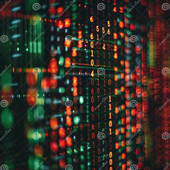 Data Code Binary Background, Digital Binary Data on Computer Screen ...