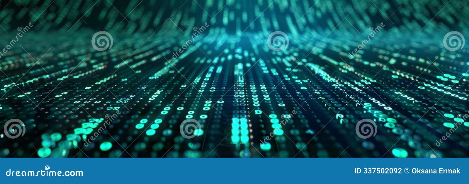 Data Code Binary Background Digital Binary Data On Computer Screen Matrix Pattern Cyberspace