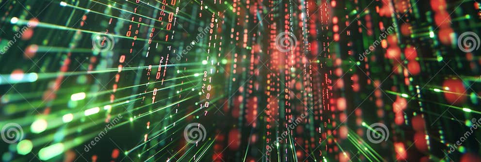 Data Code Binary Background, Digital Binary Data on Computer Screen ...