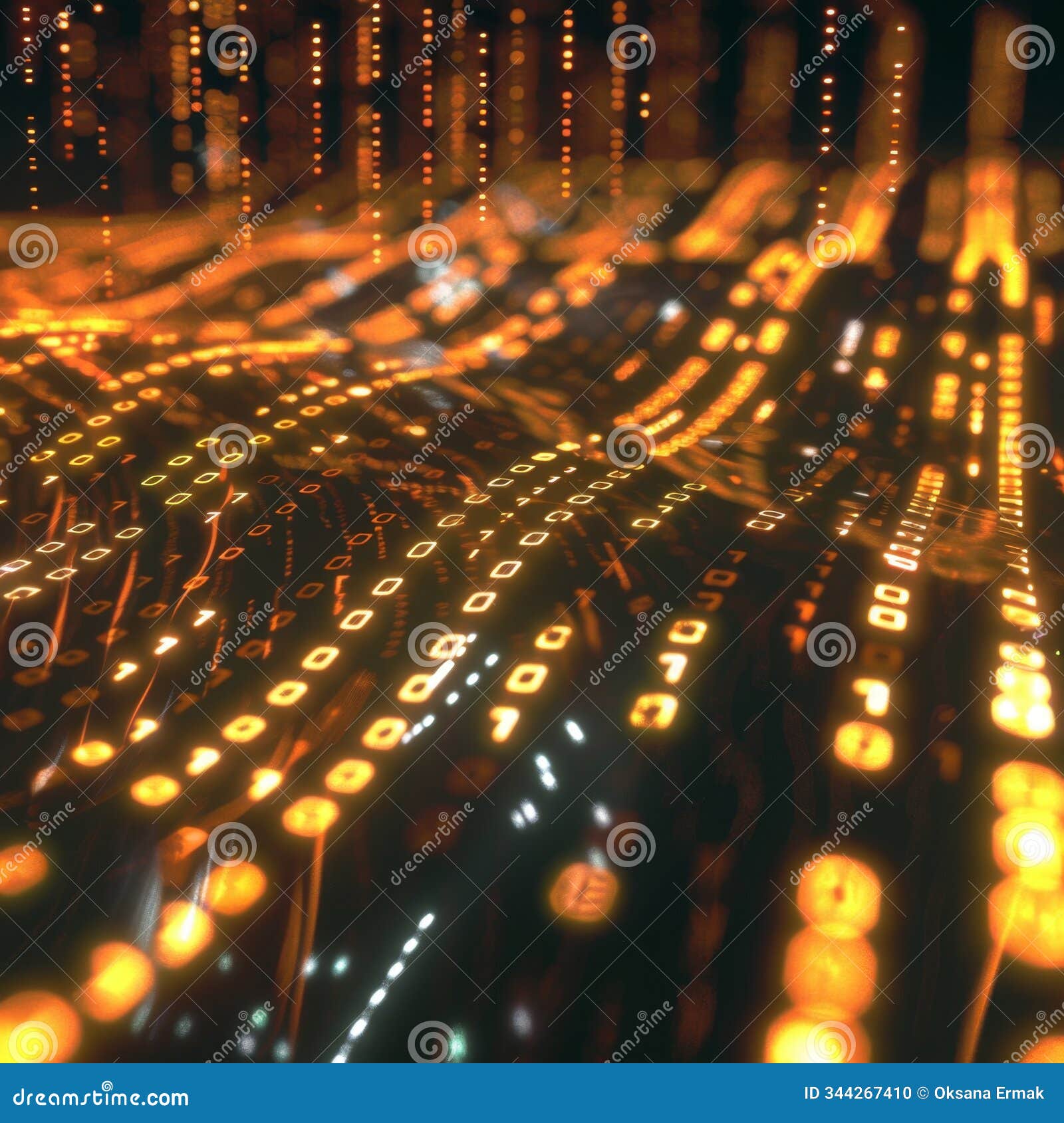 Data Code Binary Background, Digital Binary Data on Computer Screen, Matrix Pattern, Cyberspace ...