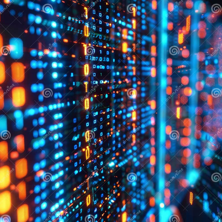 Data Code Binary Background, Digital Binary Data on Computer Screen ...