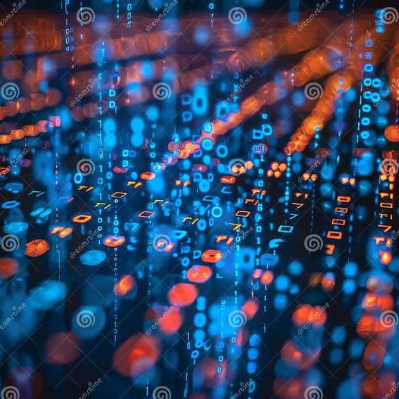 Data Code Binary Background, Digital Binary Data on Computer Screen ...