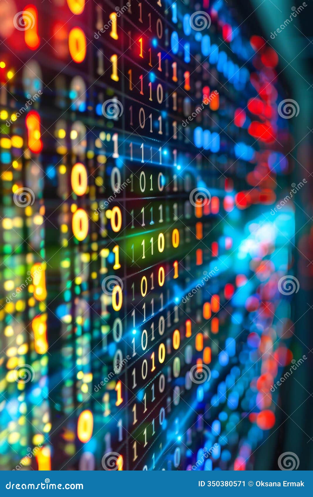 Data Code Binary Background, Digital Binary Data on Computer Screen ...