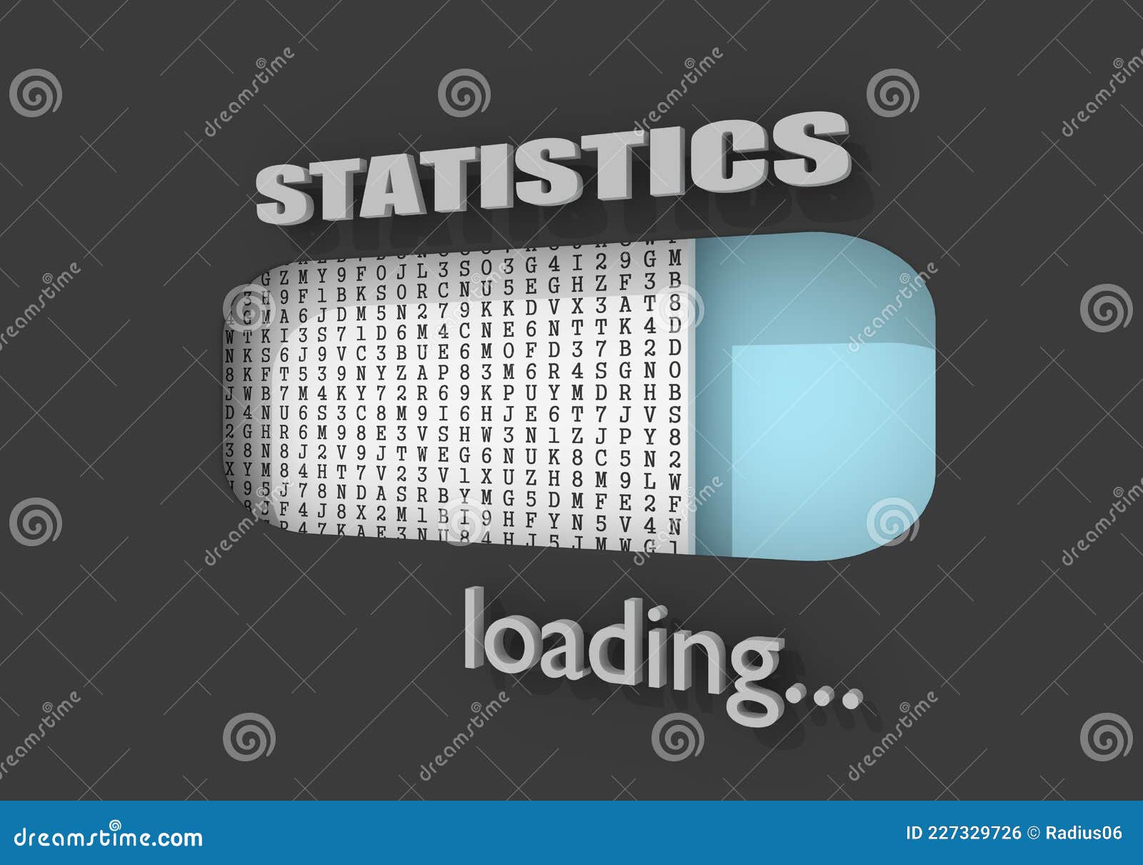 Statistics Data Loading. Concept of Internet Technology Stock ...