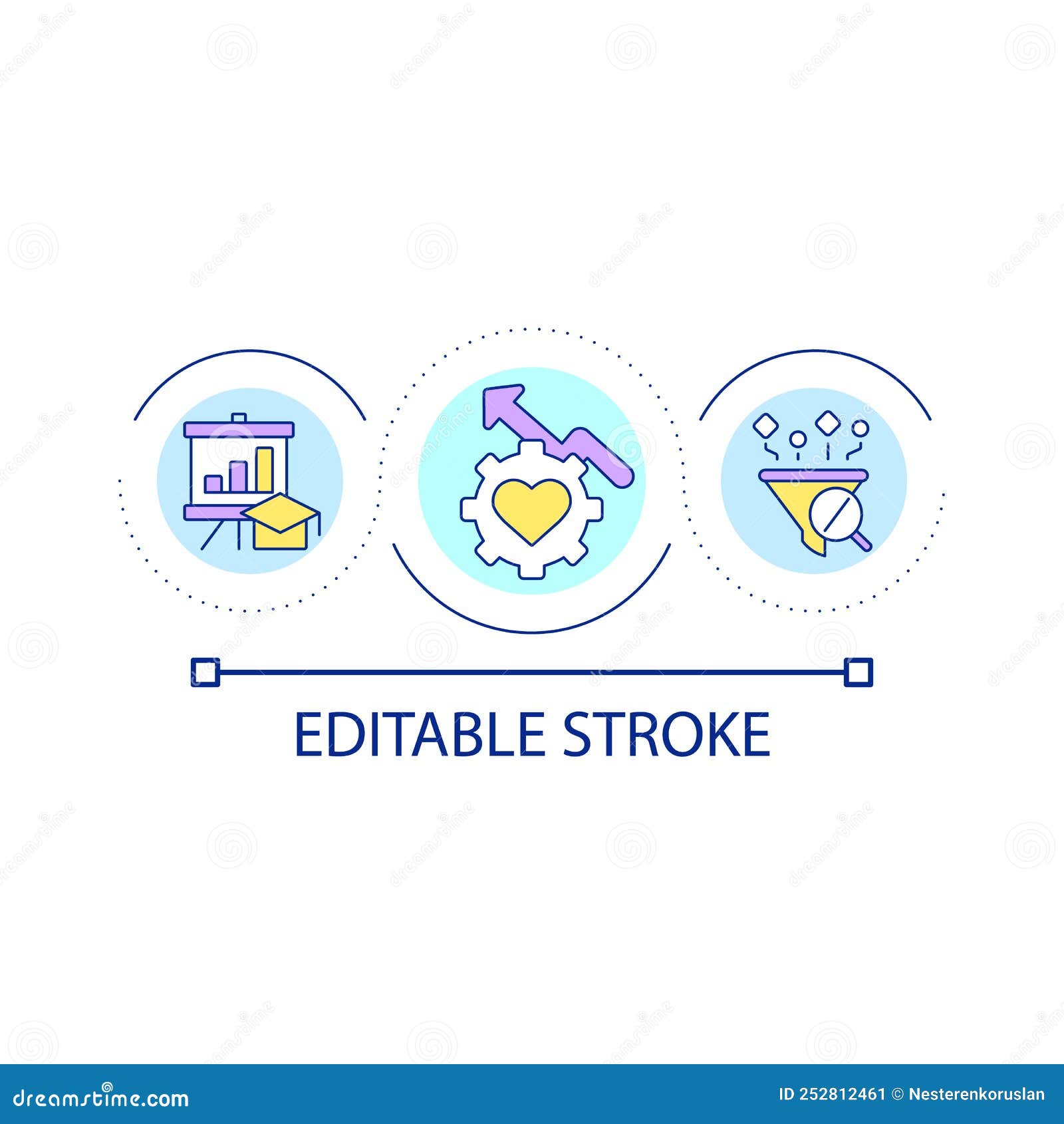 Data Collection and Analysis Loop Concept Icon Stock Vector ...