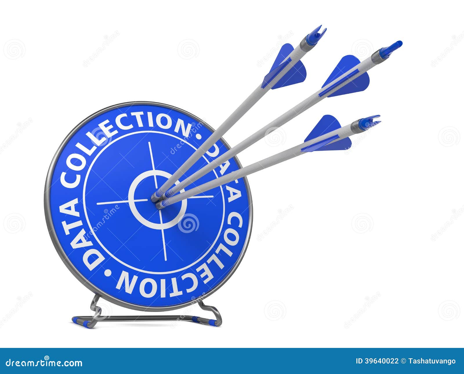 Data Collection Concept - Hit Target. Stock Illustration - Illustration ...