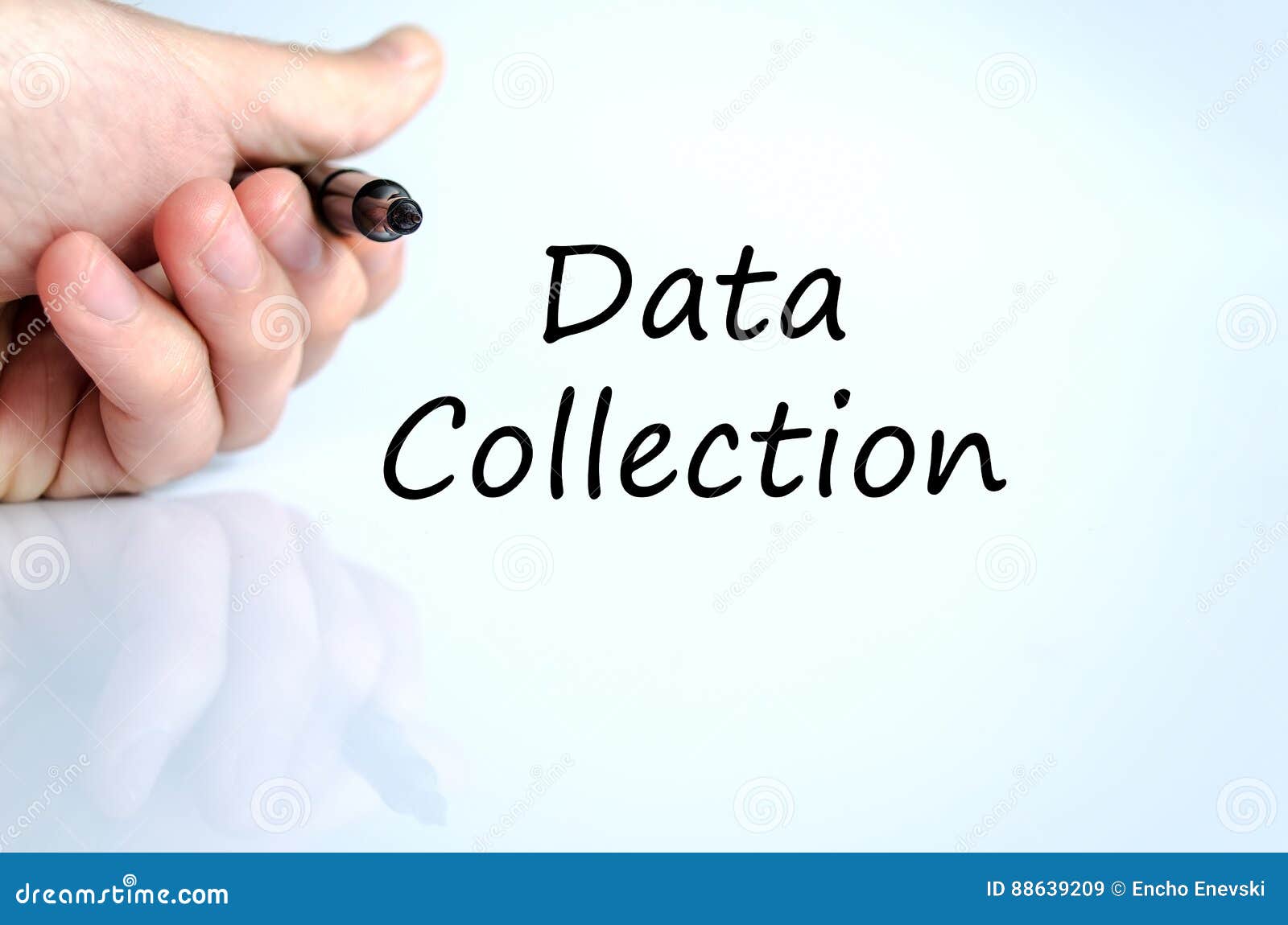 Data Collection Text Concept Stock Image - Image of goal, explain: 88639209