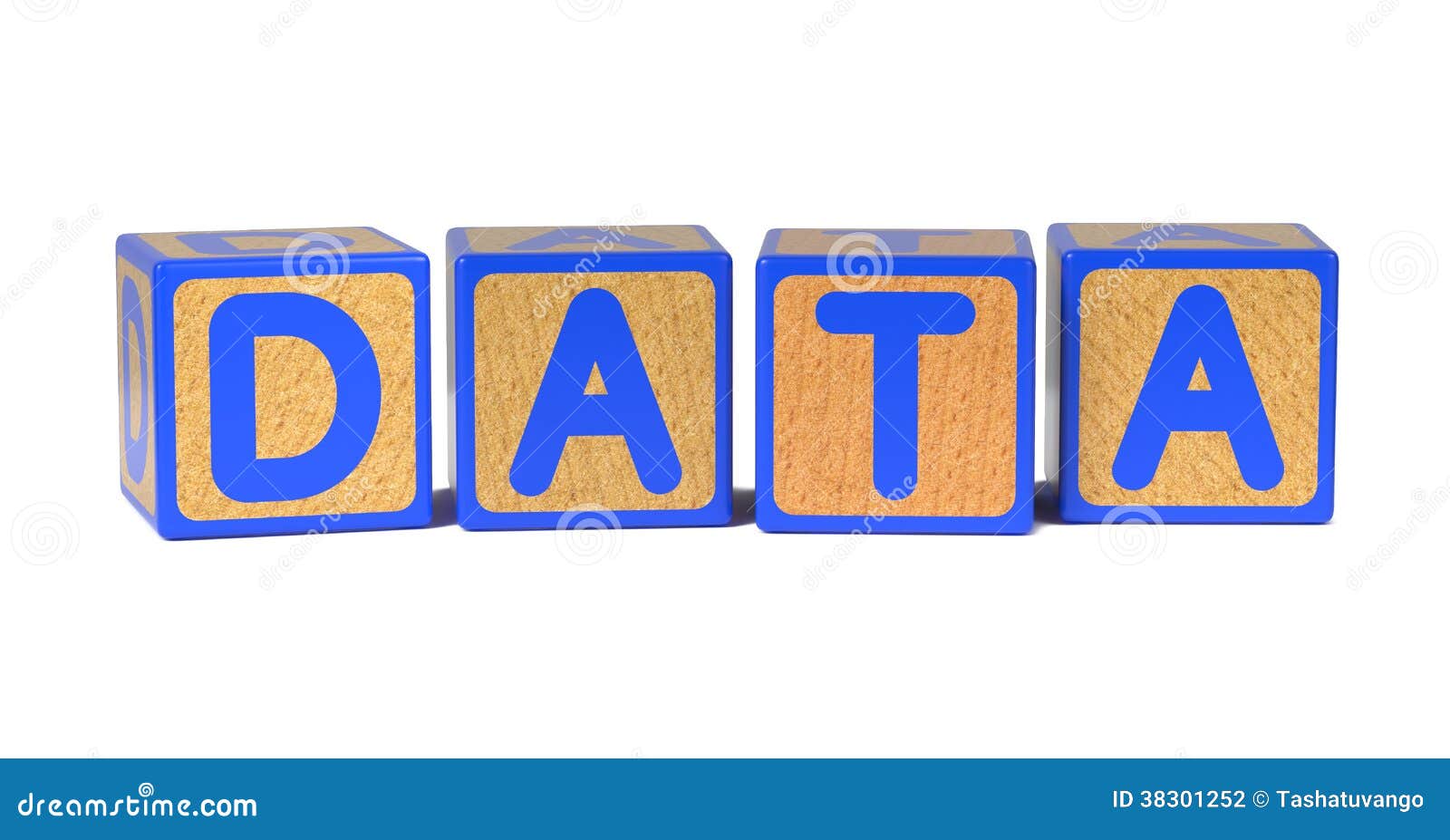 Data - Colored Childrens Alphabet Blocks. Stock Photo - Image of ...