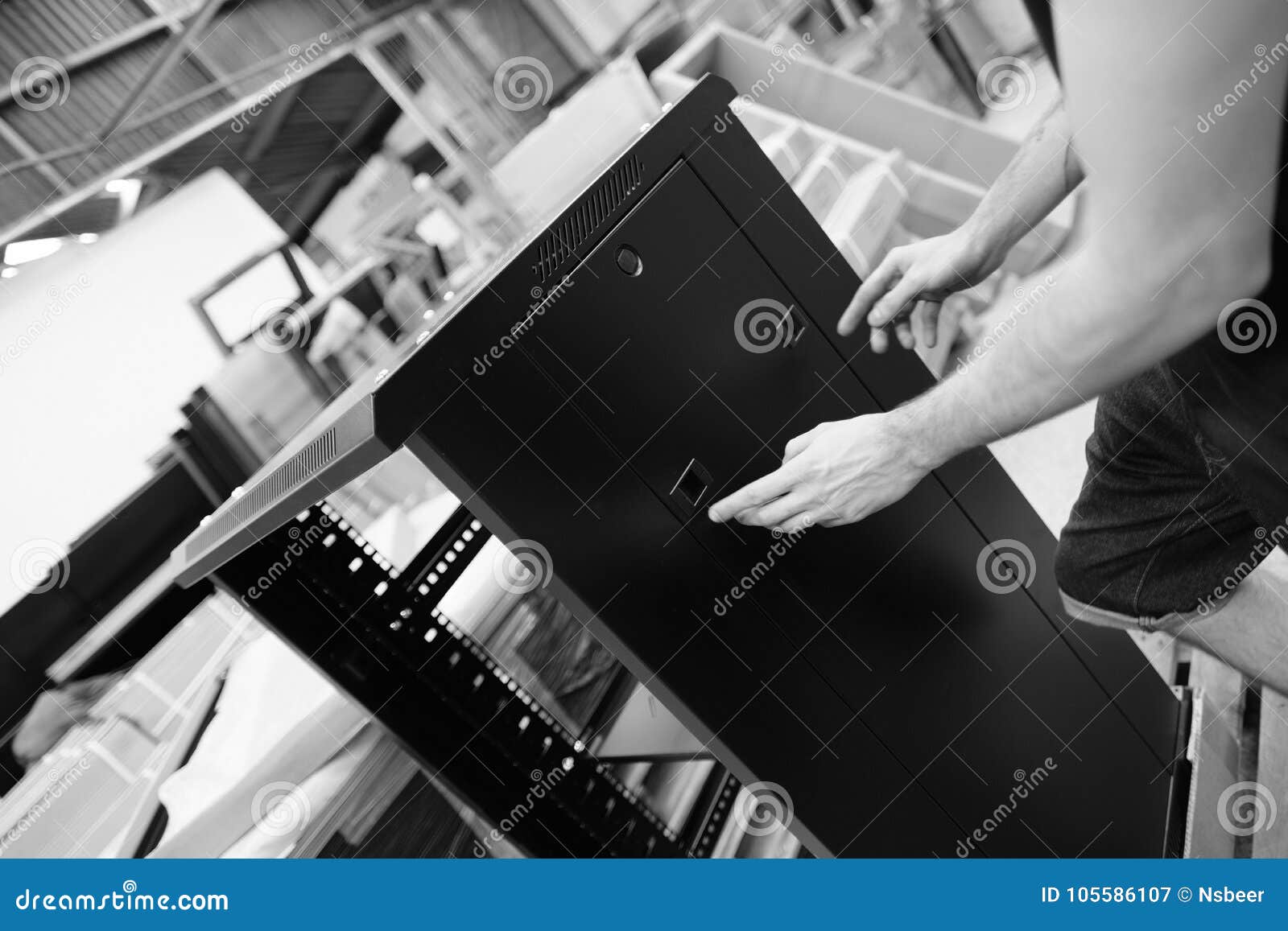 Data Communications Cabinet Manufacturing within a Production Facility ...