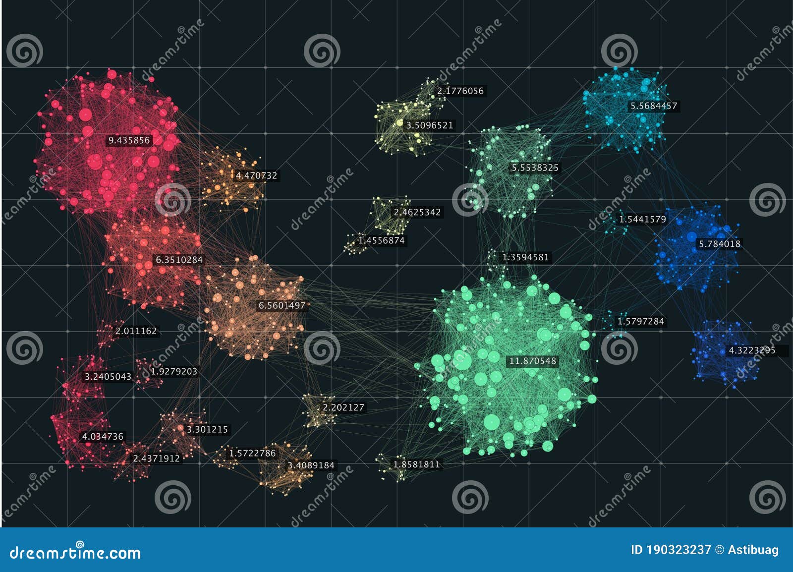 Data Complexity Representation. Big Data Concept Visualization. Analytics Abstract Concept ...