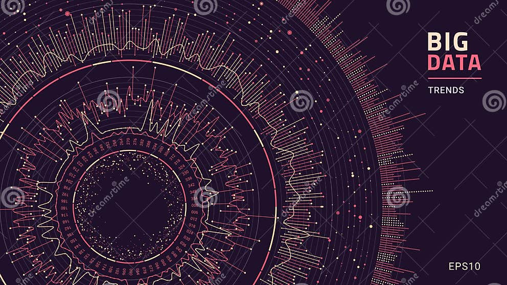 Data Complexity Visual Representation. Big Data Visualization. Advanced Analytics. Abstract ...