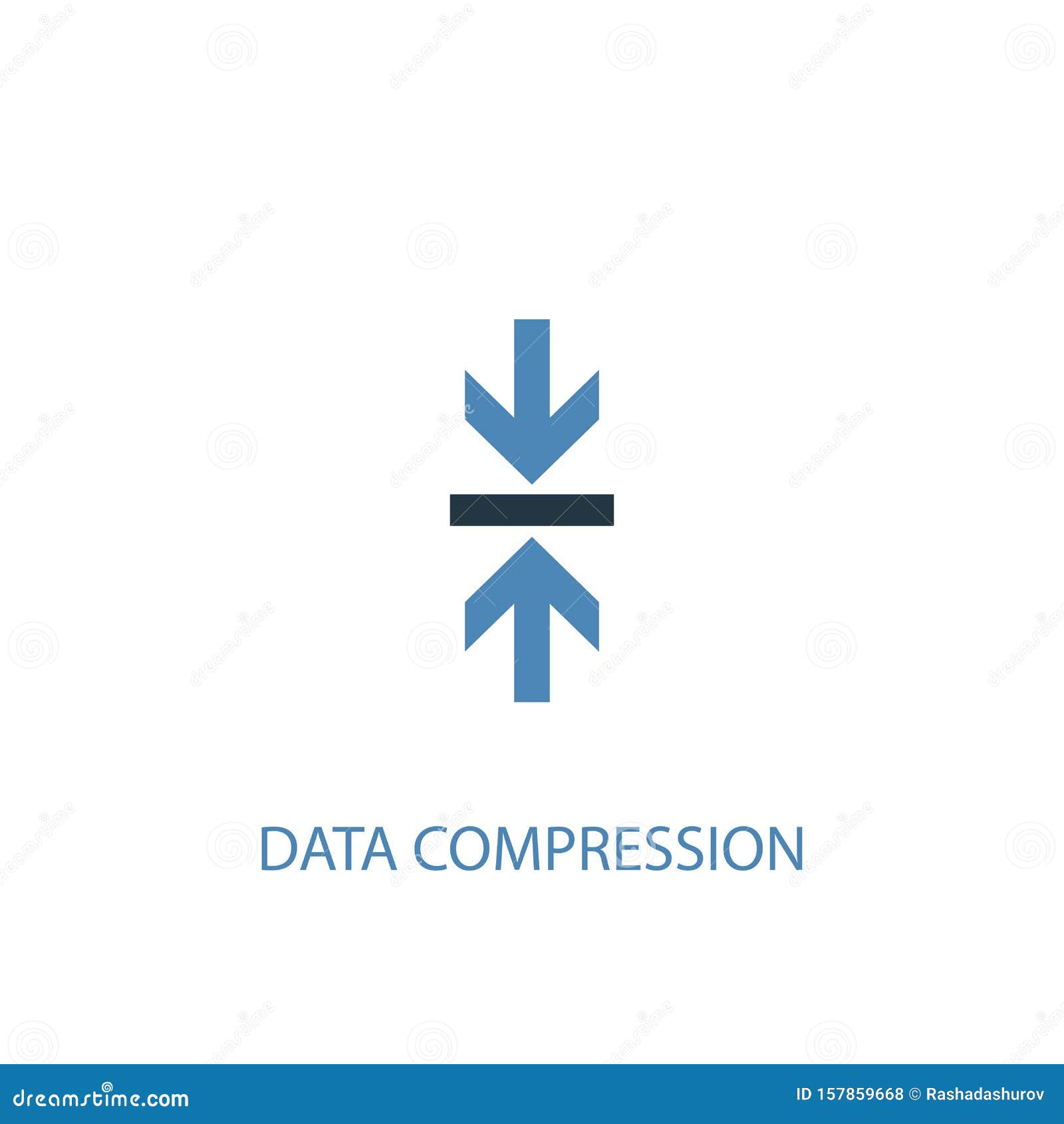 Data Compression Concept 2 Colored Icon Stock Vector - Illustration of ...