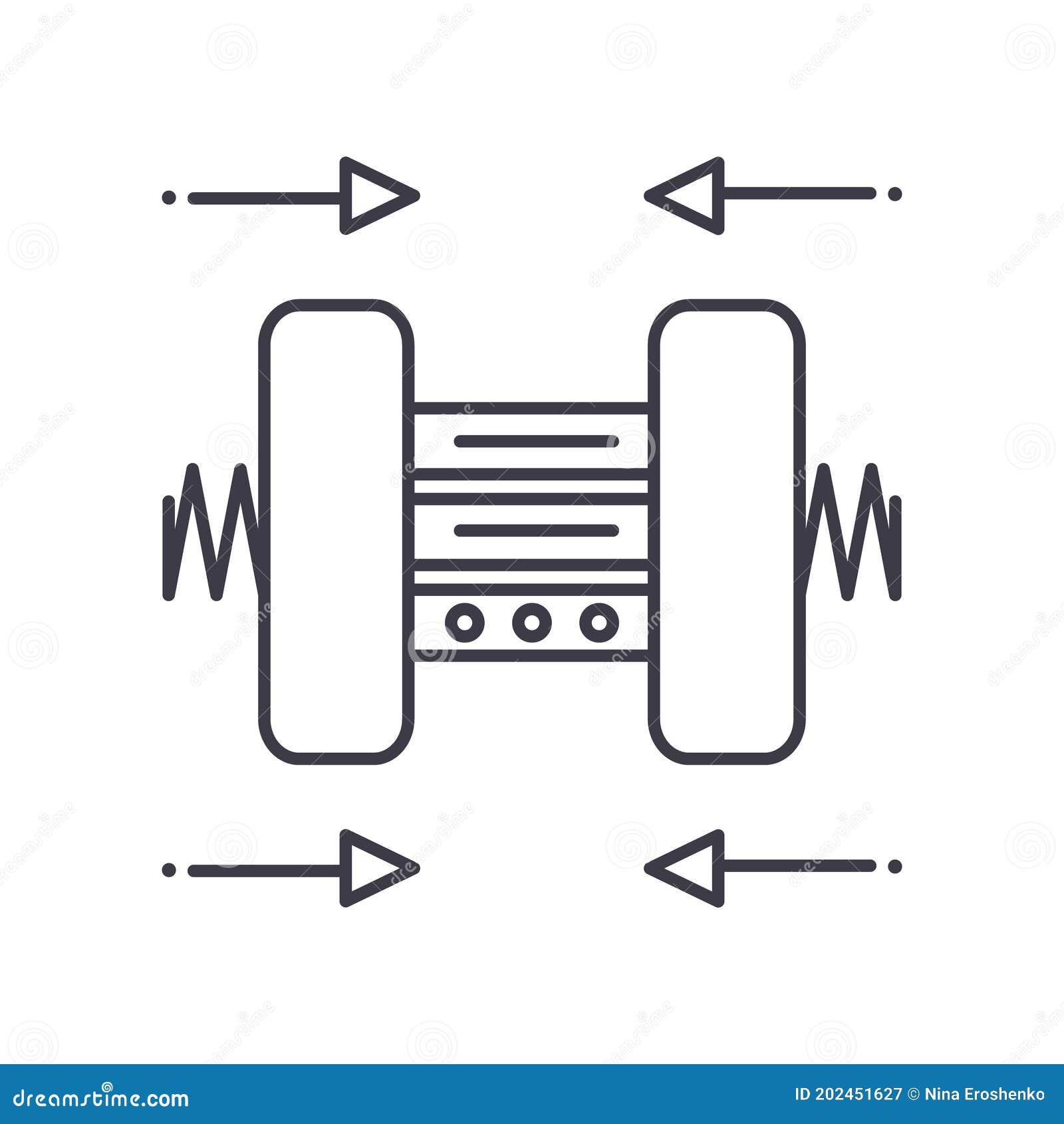Data Compression Concept Icon, Linear Isolated Illustration, Thin Line ... Data Compression Concept Icon, Linear Isolated Illustration, Thin Line ...