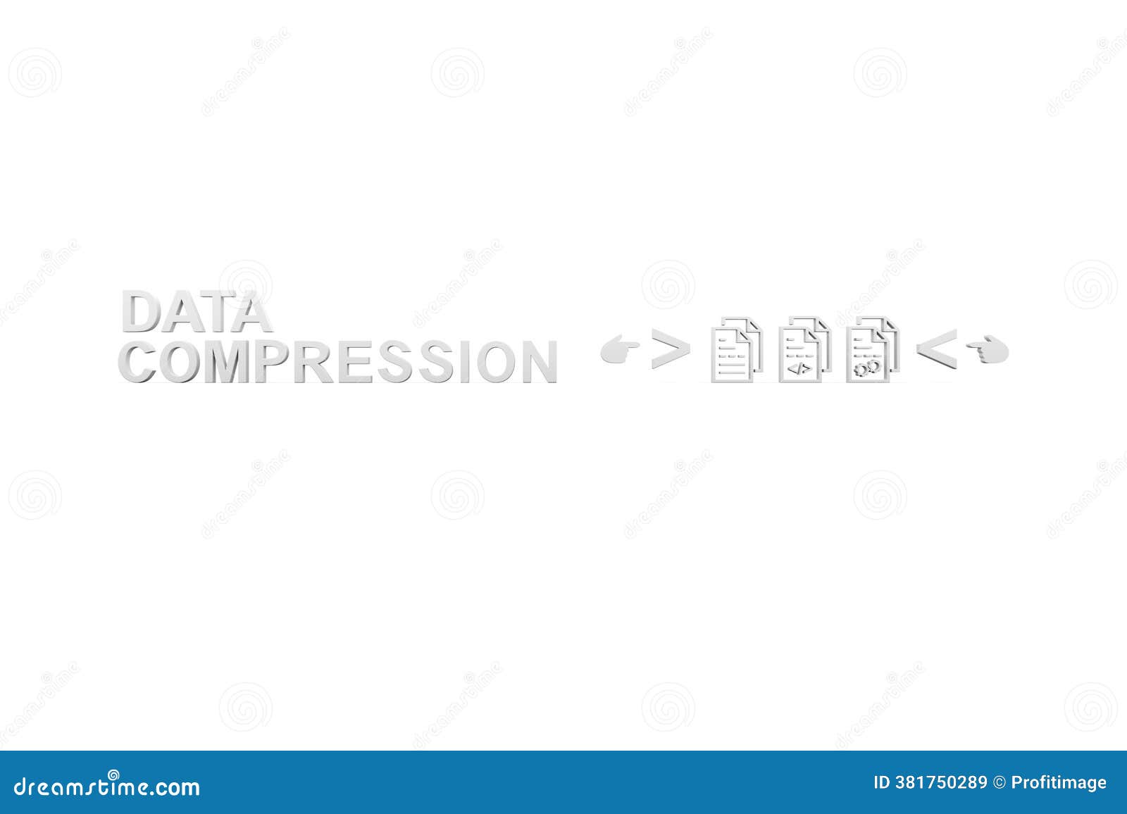 Data Compression Infographics Linear Icons Collection Vector Illustration | CartoonDealer.com ...
