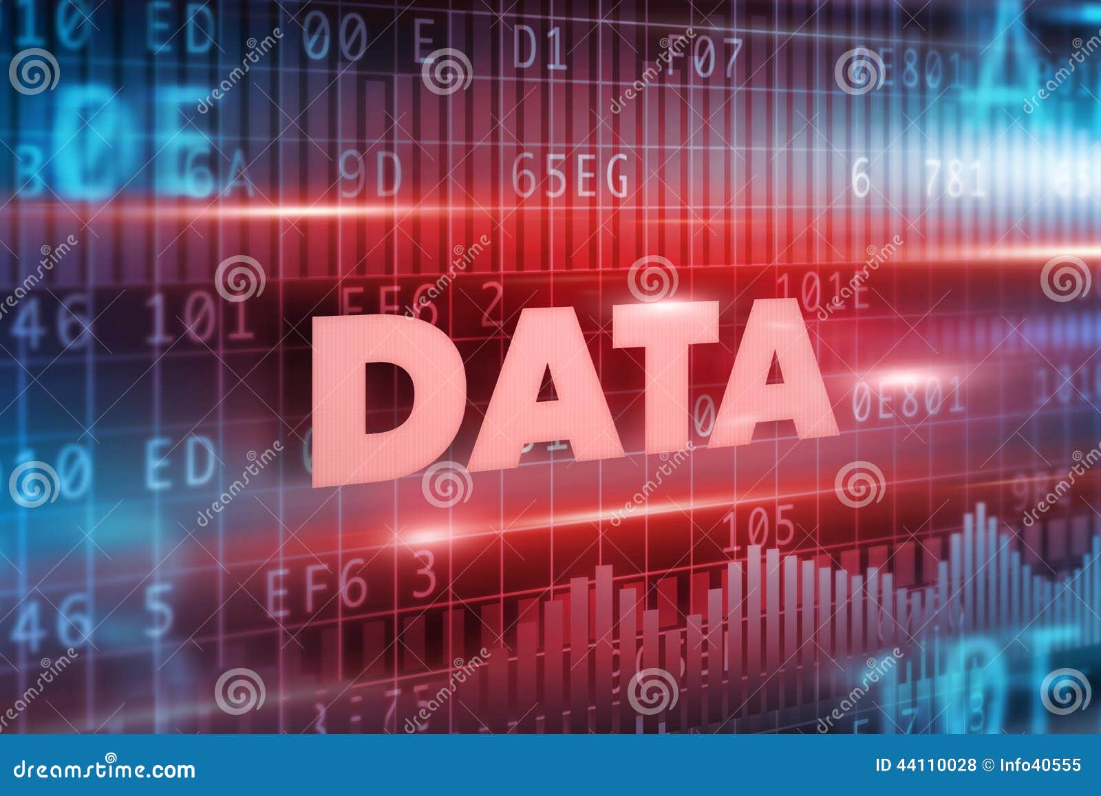 Data concept background stock illustration. Illustration of blue - 44110028