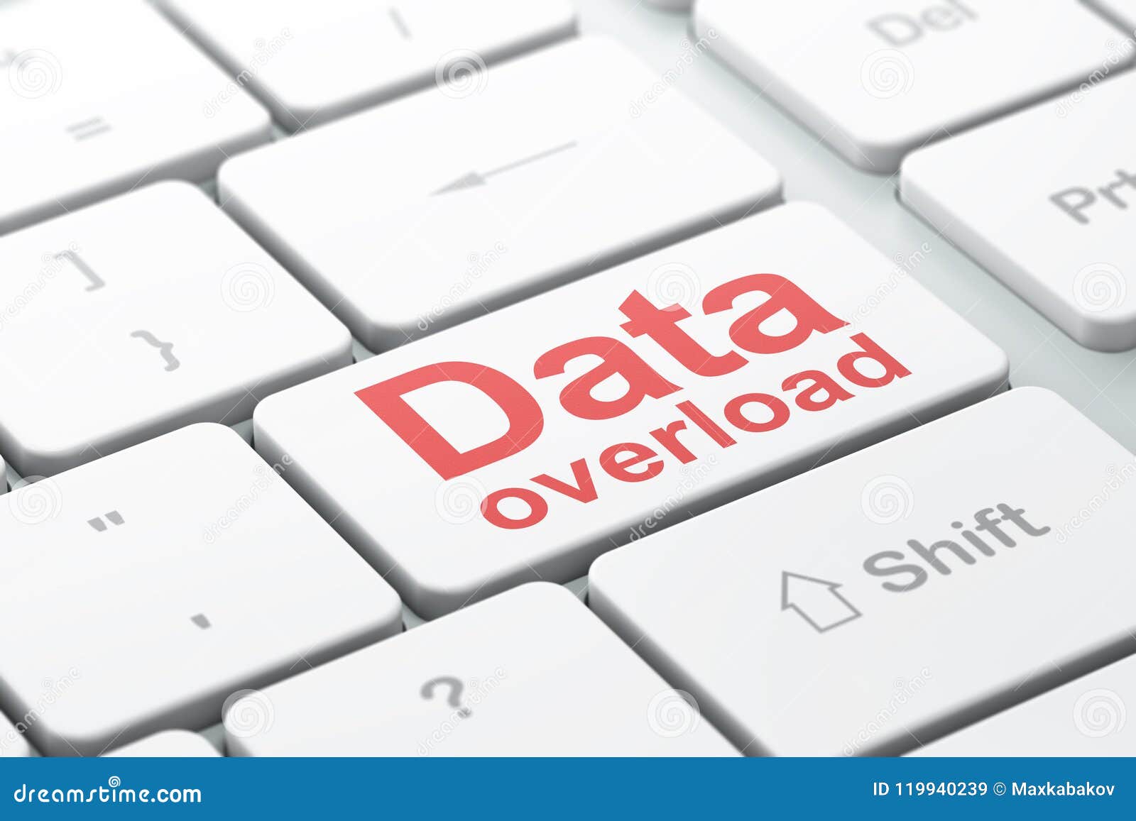 Data Concept: Data Overload on Computer Keyboard Background Stock ...