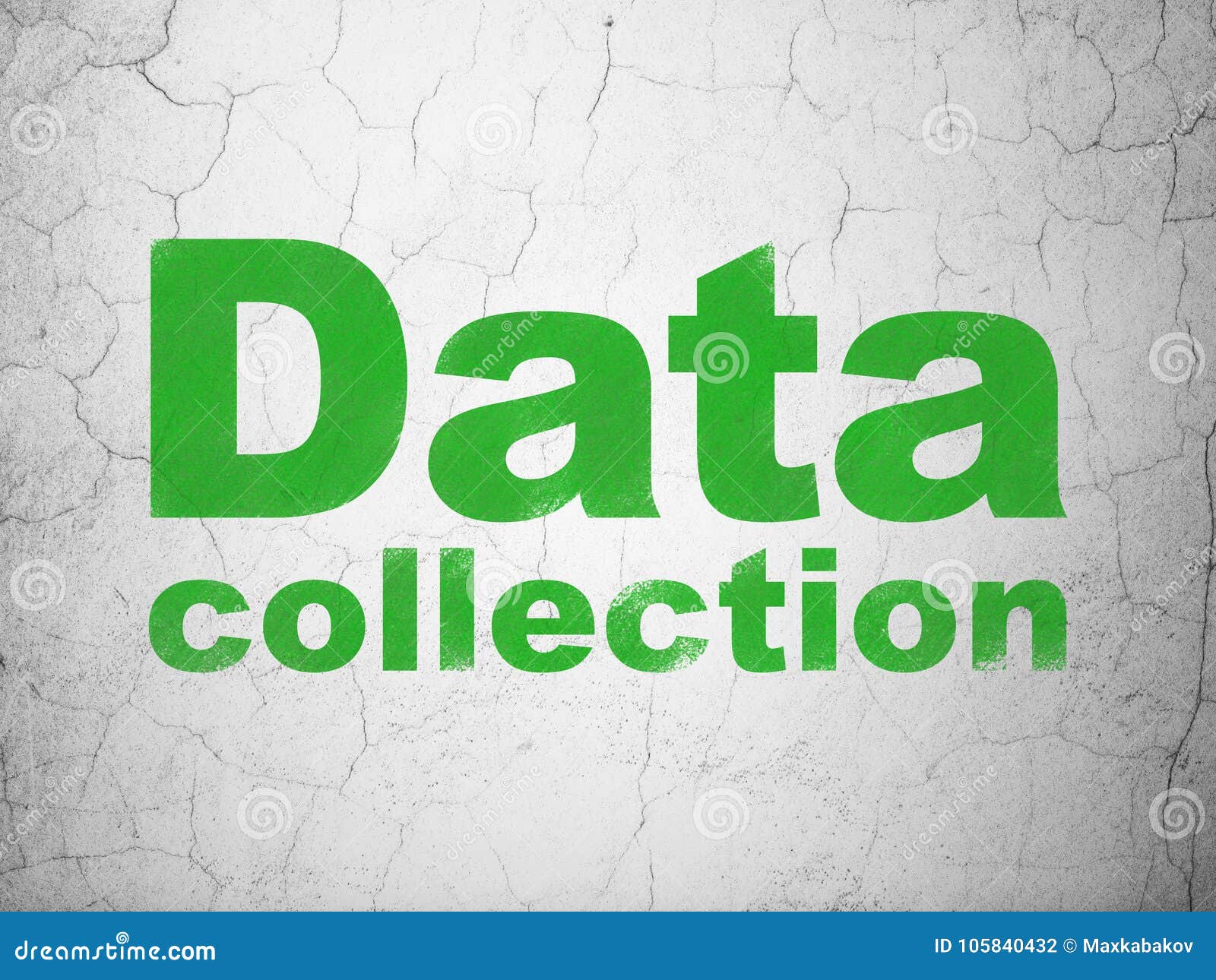 Data Concept: Data Collection on Wall Background Stock Illustration ...