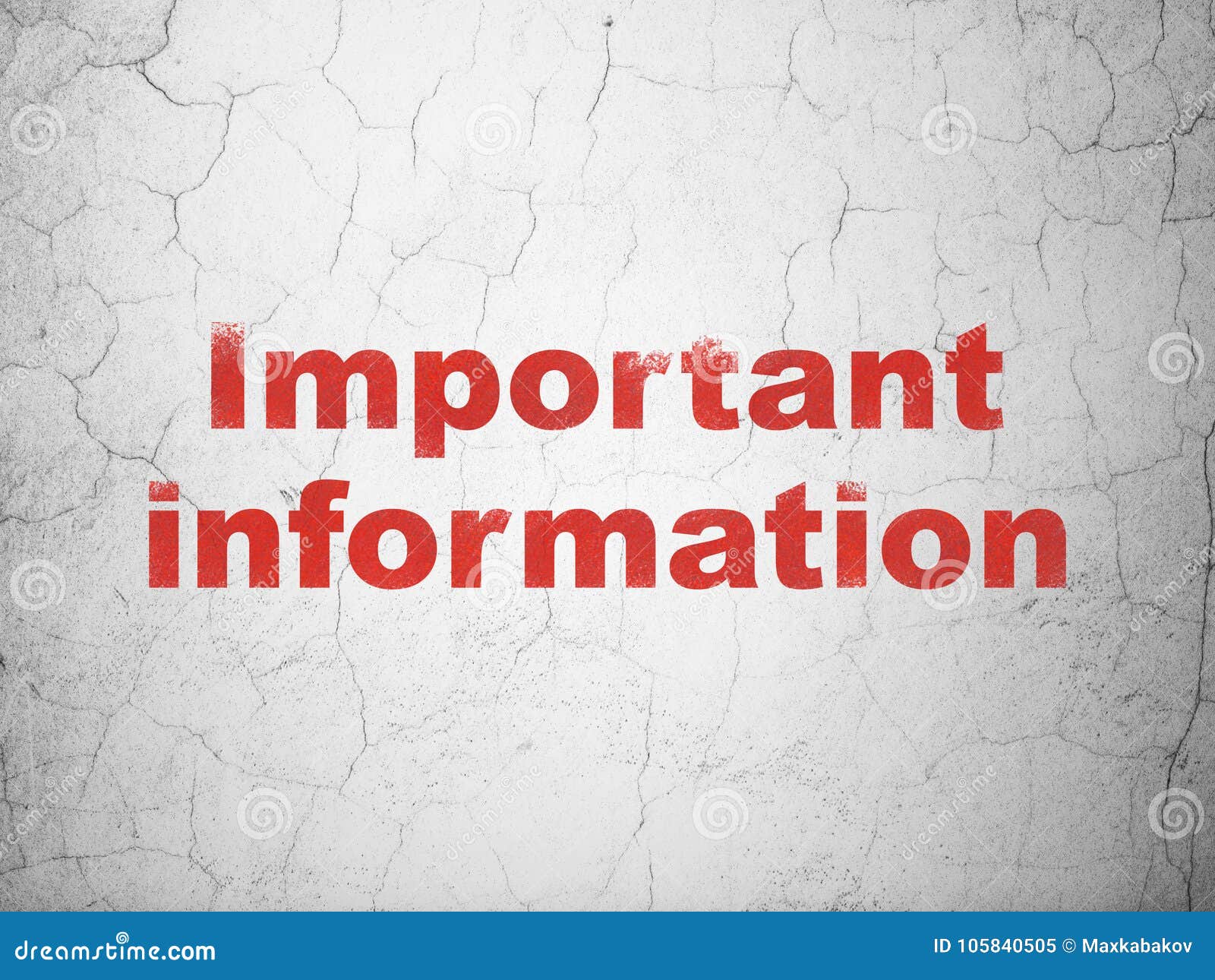 Data Concept: Important Information on Wall Background Stock ...